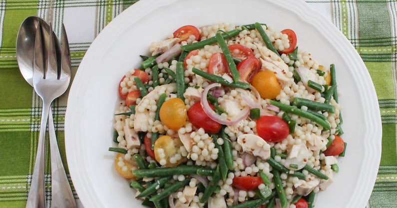 Food Lust People Love: Crunchy Green Bean, Tomato, Chicken and Pearl ...
