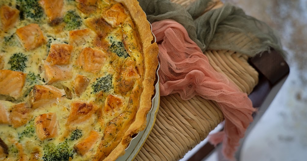 Las recetas de Manu: QUICHE DE BROCOLI Y SALMÓN FRESCO