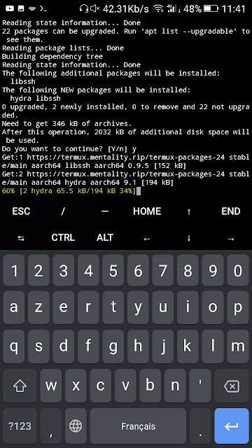 شرح تثبيت أداة التخمين Hydra على الاندرويد (تارموكس - Termux)