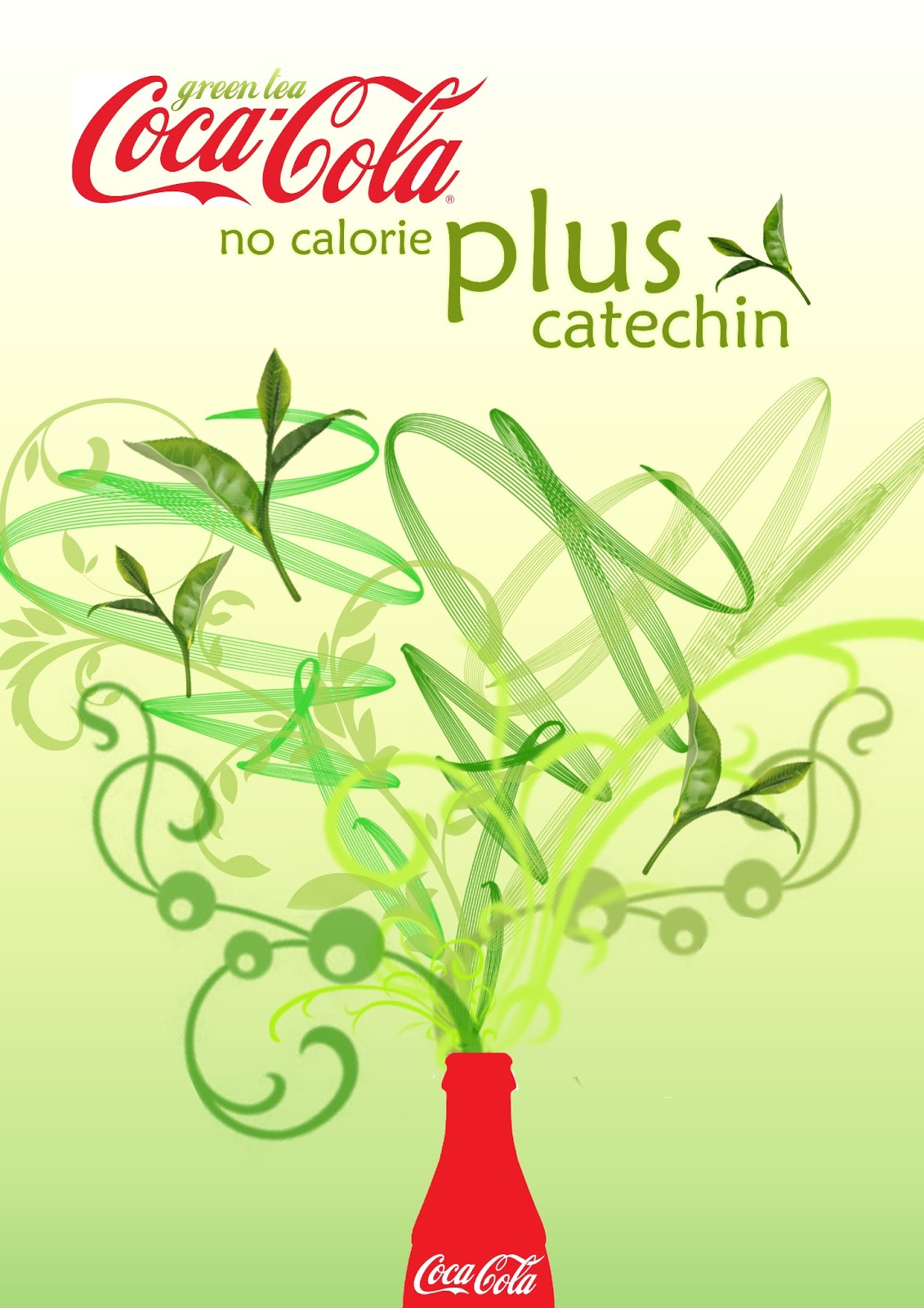 New Taste Coca Cola Green Tea, Relax Sensation...