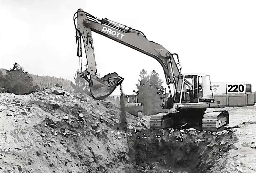 Maarakennus koneita.: DROTT - IH (Jumbo Sicam, France)