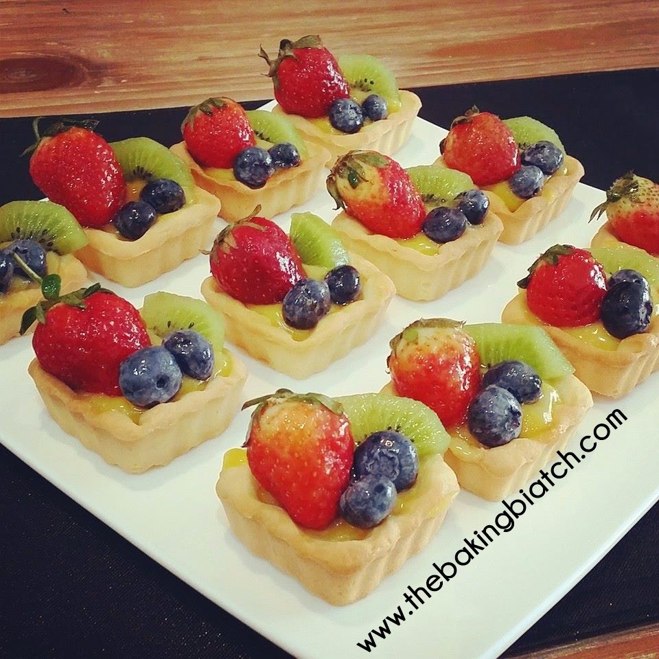 The Baking Biatch || by Cynthia Lim: Mixed Fruit Tarts with Lemon Curd