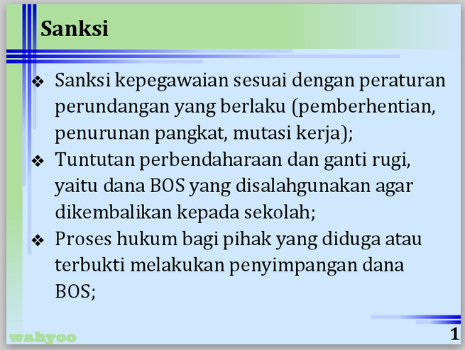 5 Sanksi Penyalahgunaan Dana BOS Sekolah Sesuai Juknis BOS 2016 - Info ...
