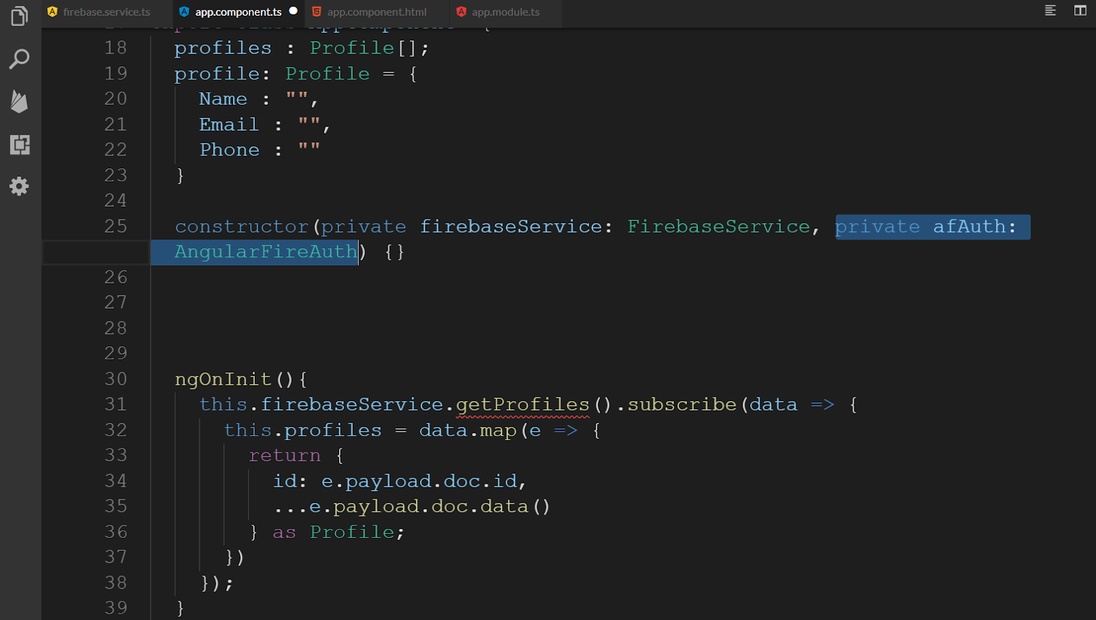 Angular + Firebase Authentication 登入系統 Angular + Firebase Authentication 登入系統