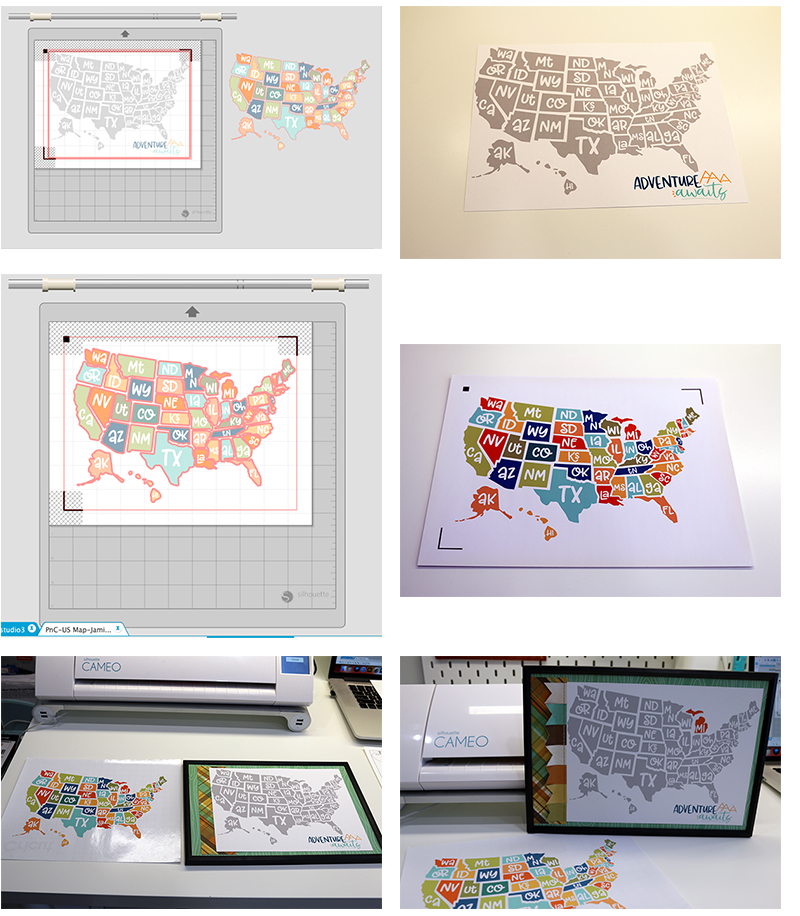 US State Map with Printable Stickers | Bits of Paper