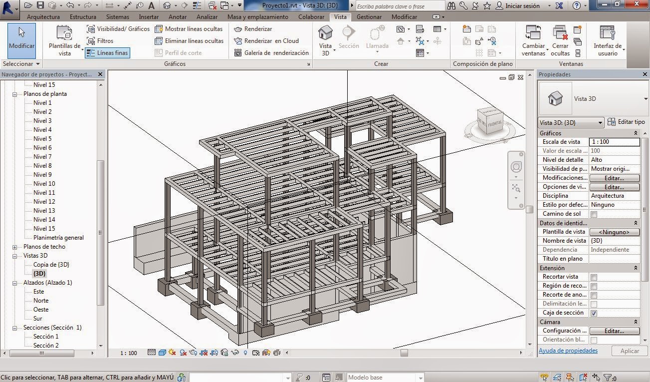 RC i.e.s. gran vía alicante: PRACTICA 6 REVIT