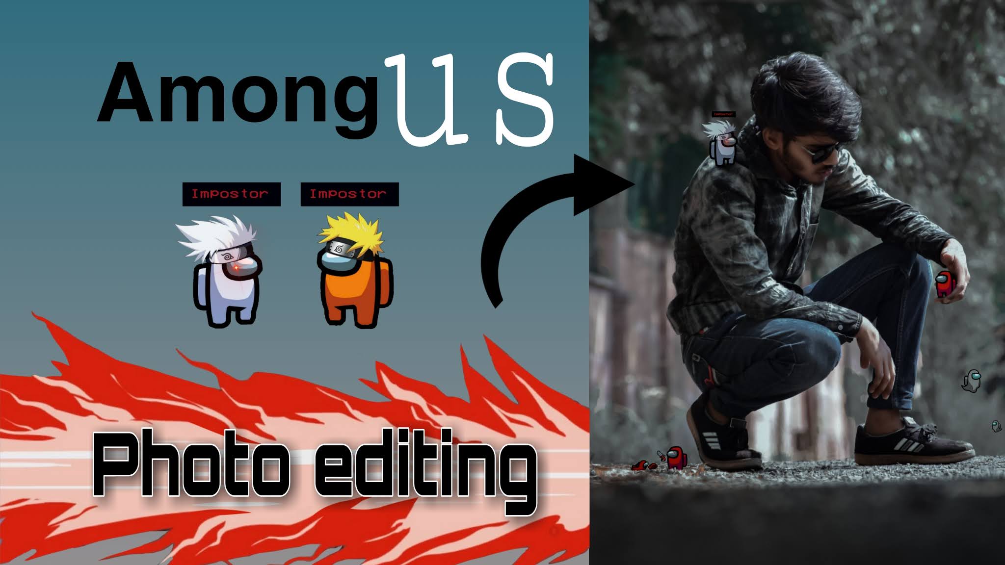 Amongus: New Trending Game Among us Photo Editing in Picsart, #Amongus