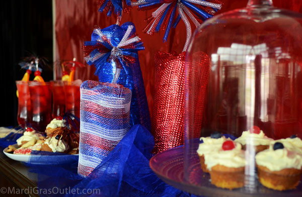 Party Ideas by Mardi Gras Outlet: Dynamite Deco Mesh Firecrackers: Tutorial