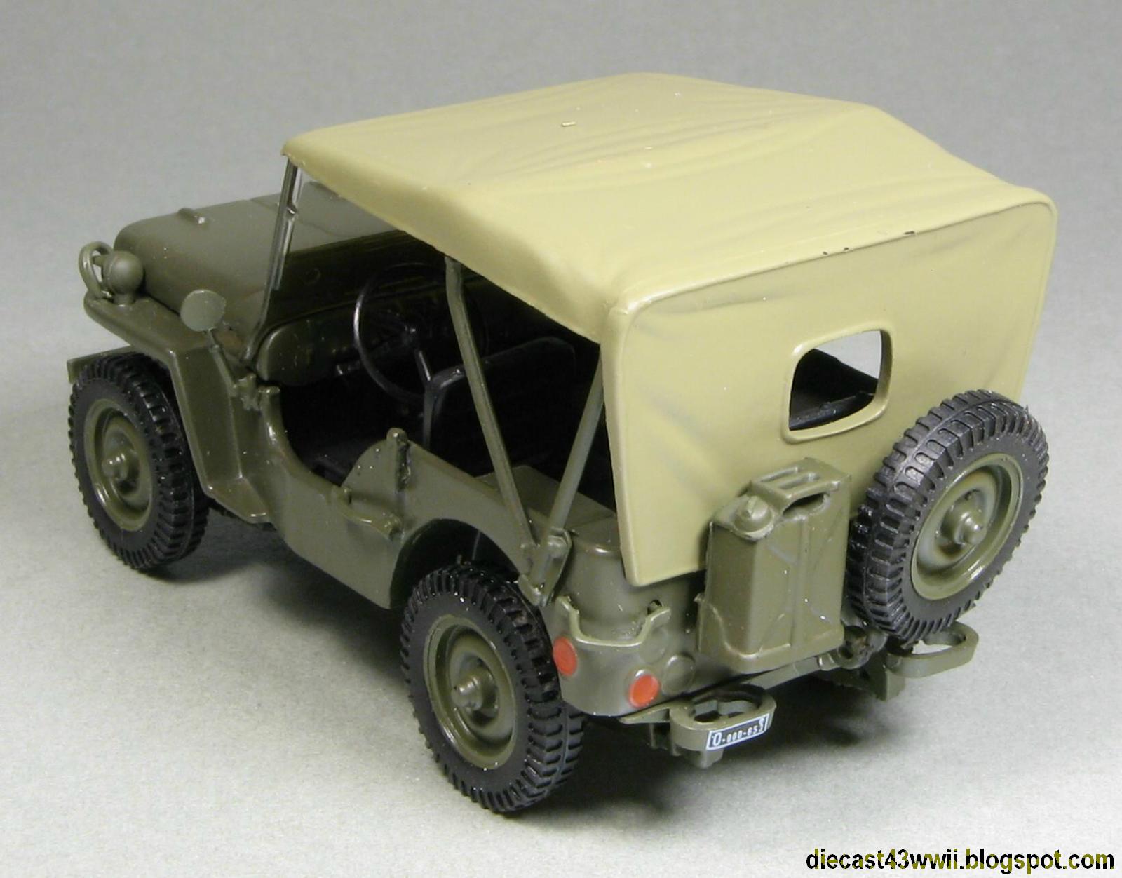 Military scale models: Jeep Willys MB. De Agostini (Poland)