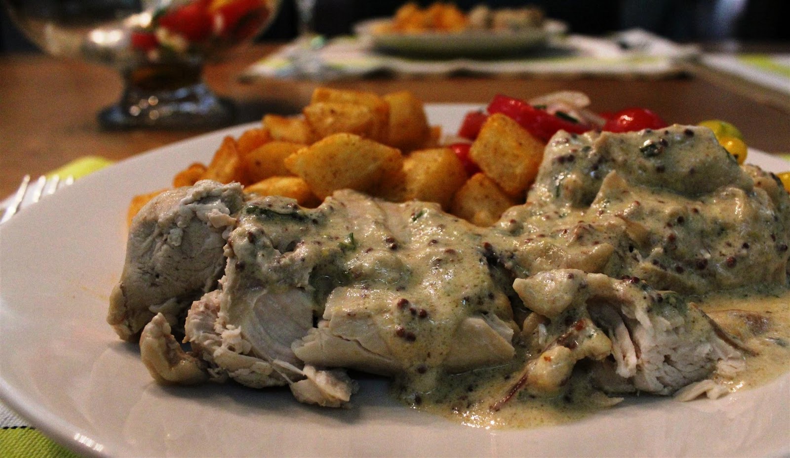 Acre e Doce: Supremos de frango com molho de estragão