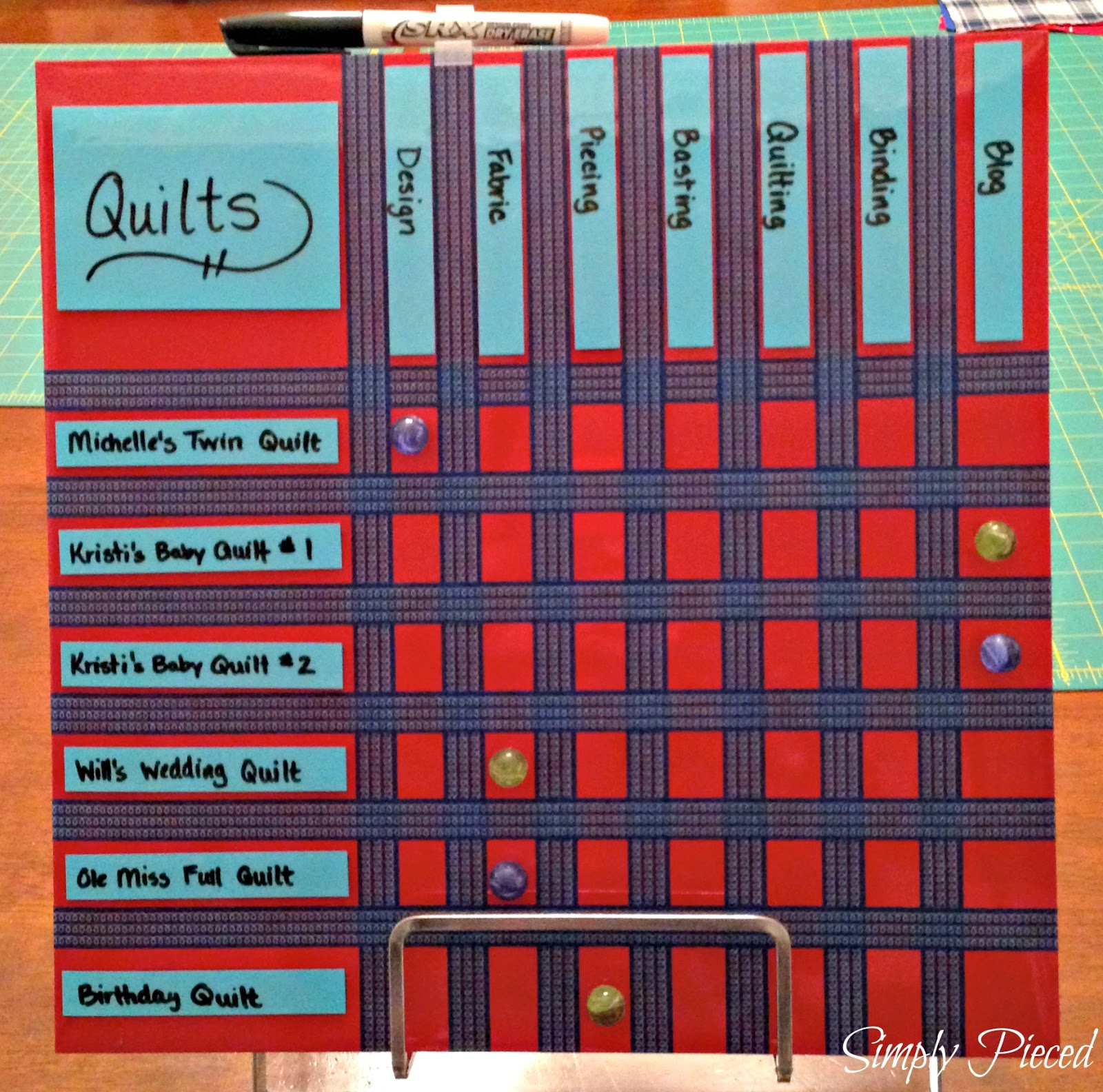 Simply Pieced: Quilt Project Tracker Tutorial