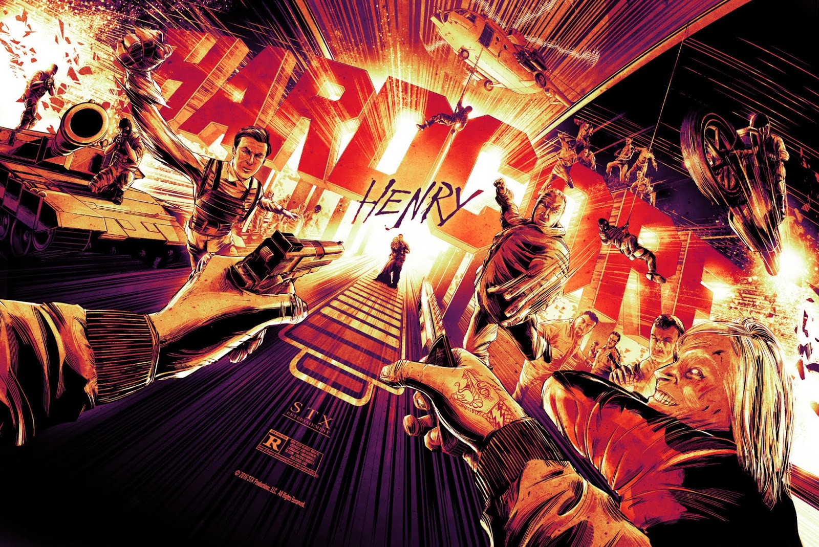 HARDCORE HENRY Artwork by Mexican Artist Cesar Moreno