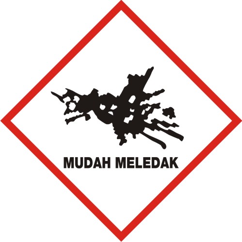 Contoh Sticker Sabloon Untuk Simbol Peringatan Bahan Kimia | Cahaya ...