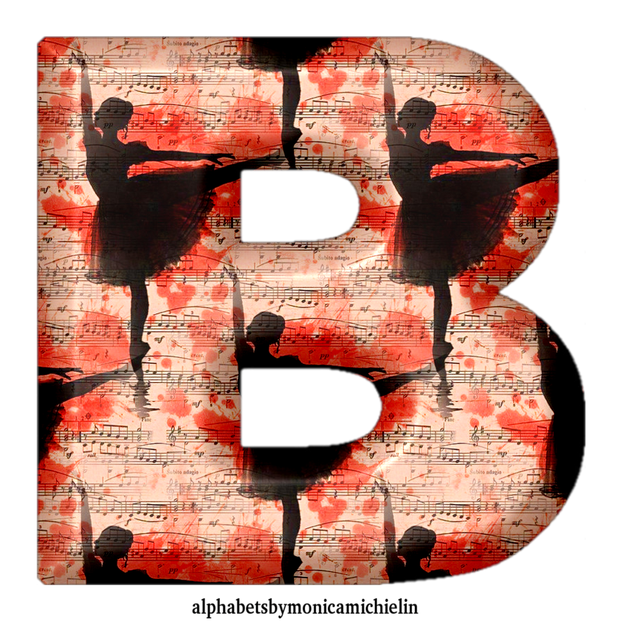 M. Michielin Alphabets: BALLET ALPHABET (BALLET DANCER MUSIC NOTES ...