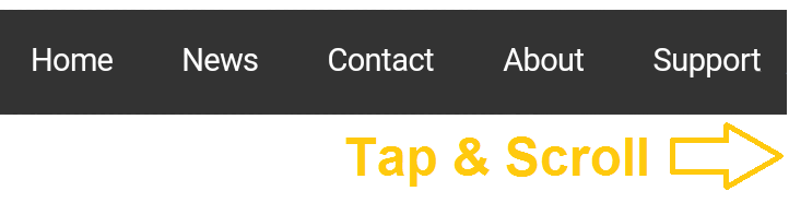 Horizontal Scrolling Menu For Blogger Mobile Site | shoutdemy