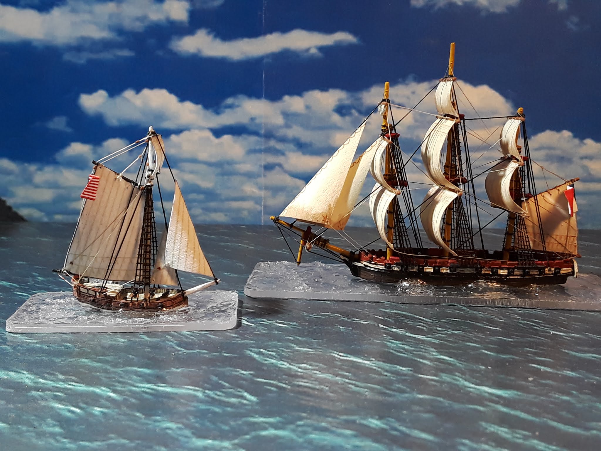 A Miniatures Hobby Room: 1/700 Scale 10 Gun Sloop