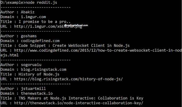Get Latest Reddit posts in Node.js - Coding Defined