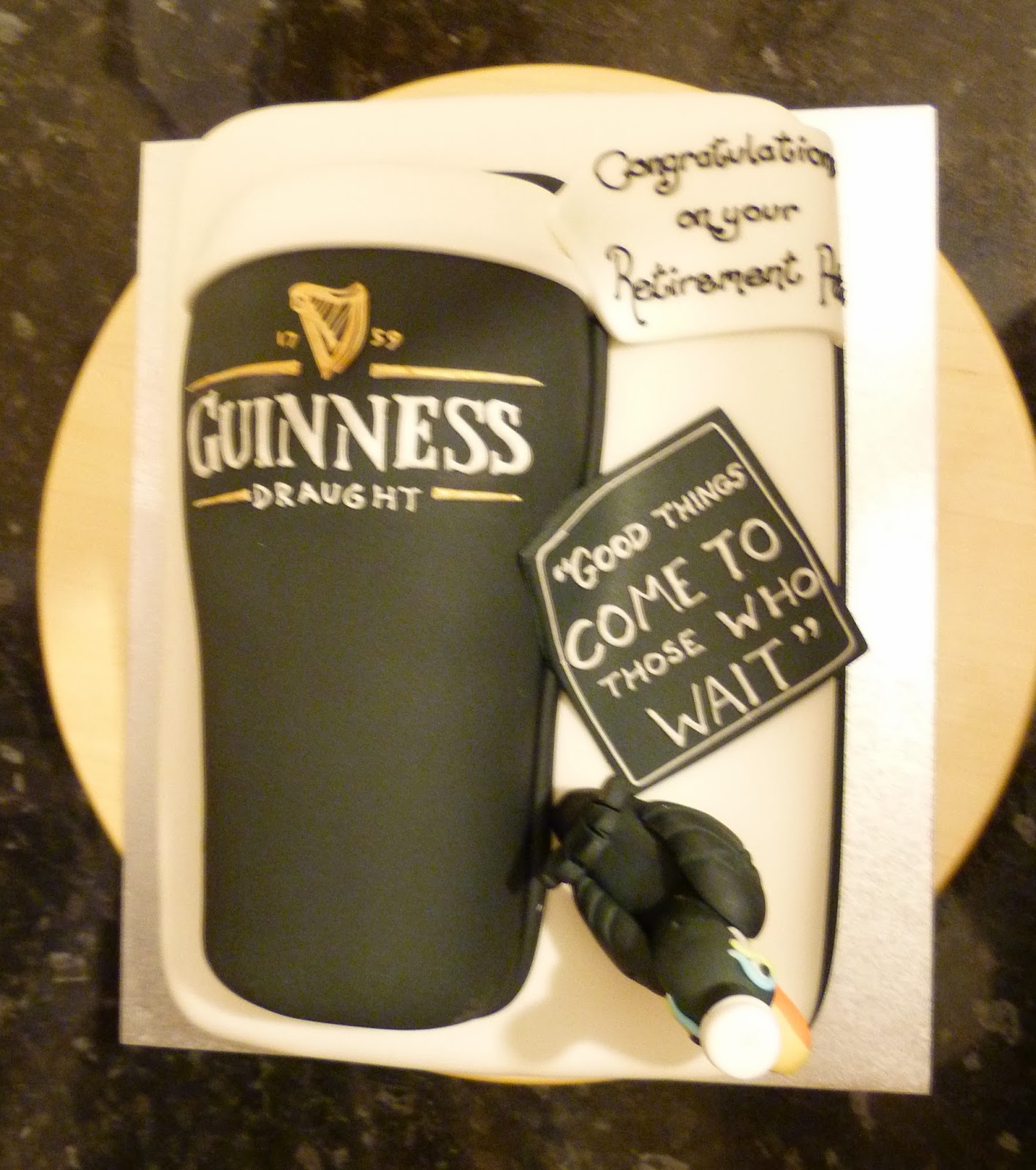 Cozzmic Cakes: Guinness Themed Retirement Cake