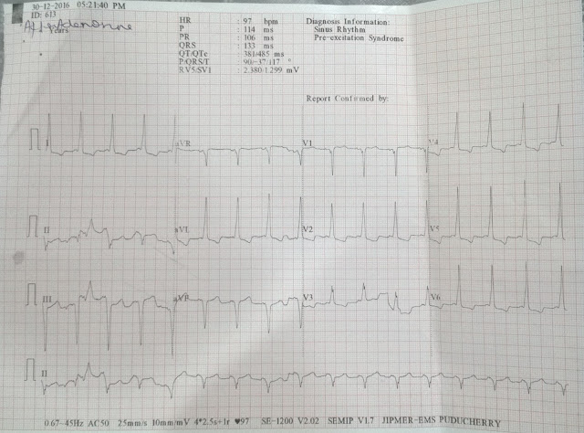 Cardiology window: ECG WPW syndrome