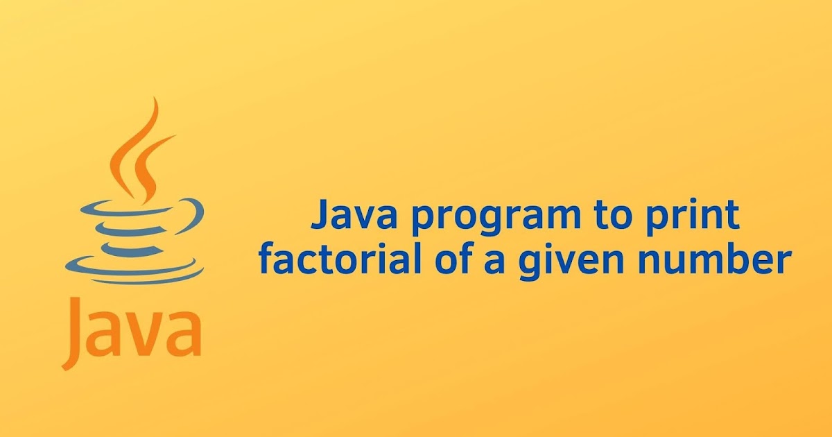 Java program to print factorial using recursion