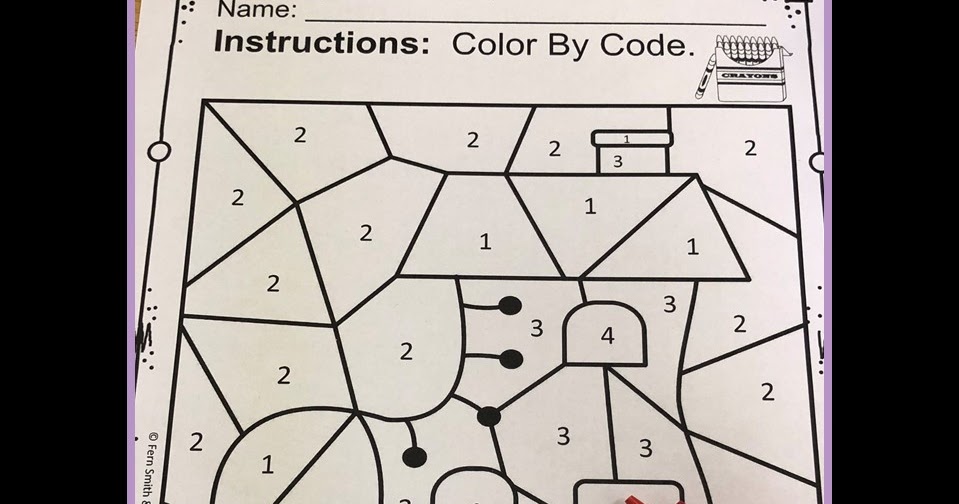 There Was An Old Woman Who Lived in a Shoe Color By Code For Math ...