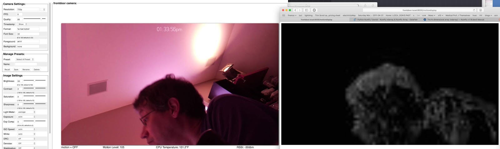 Planetarygear Python Motion Detection On A Raspberry Pi Zero