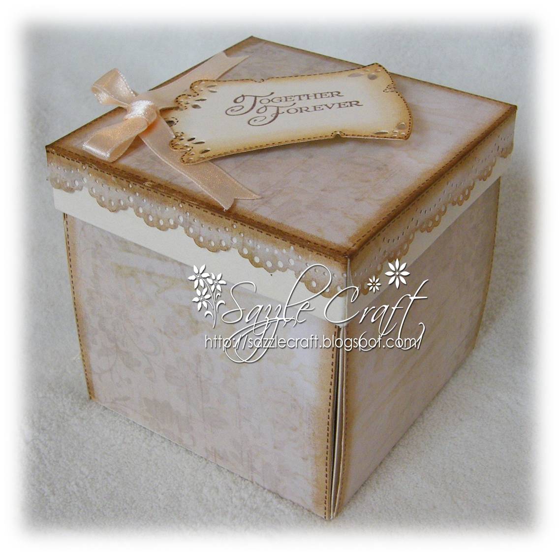 Sazzle Craft: Vintage Wedding Exploding Box