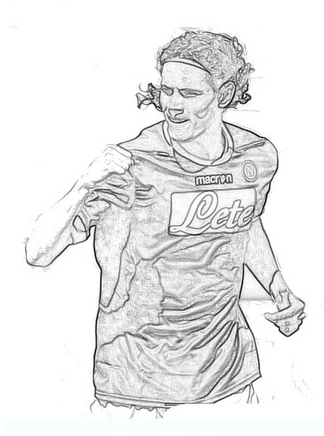 disegni da colorare: DISEGNI DA COLORARE: CALCIATORI FAMOSI E ...