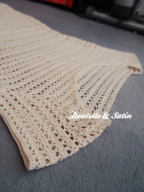 Dentelle et Satin: Robe de plage au crochet - Crochet : Beach dress