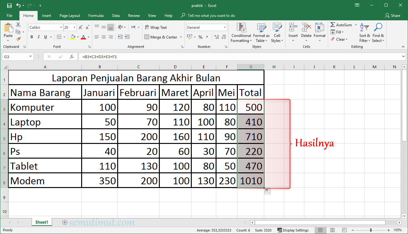 Tutorial Membuat Tabel Di Excel - IMAGESEE Tutorial Membuat Tabel Di Excel - IMAGESEE