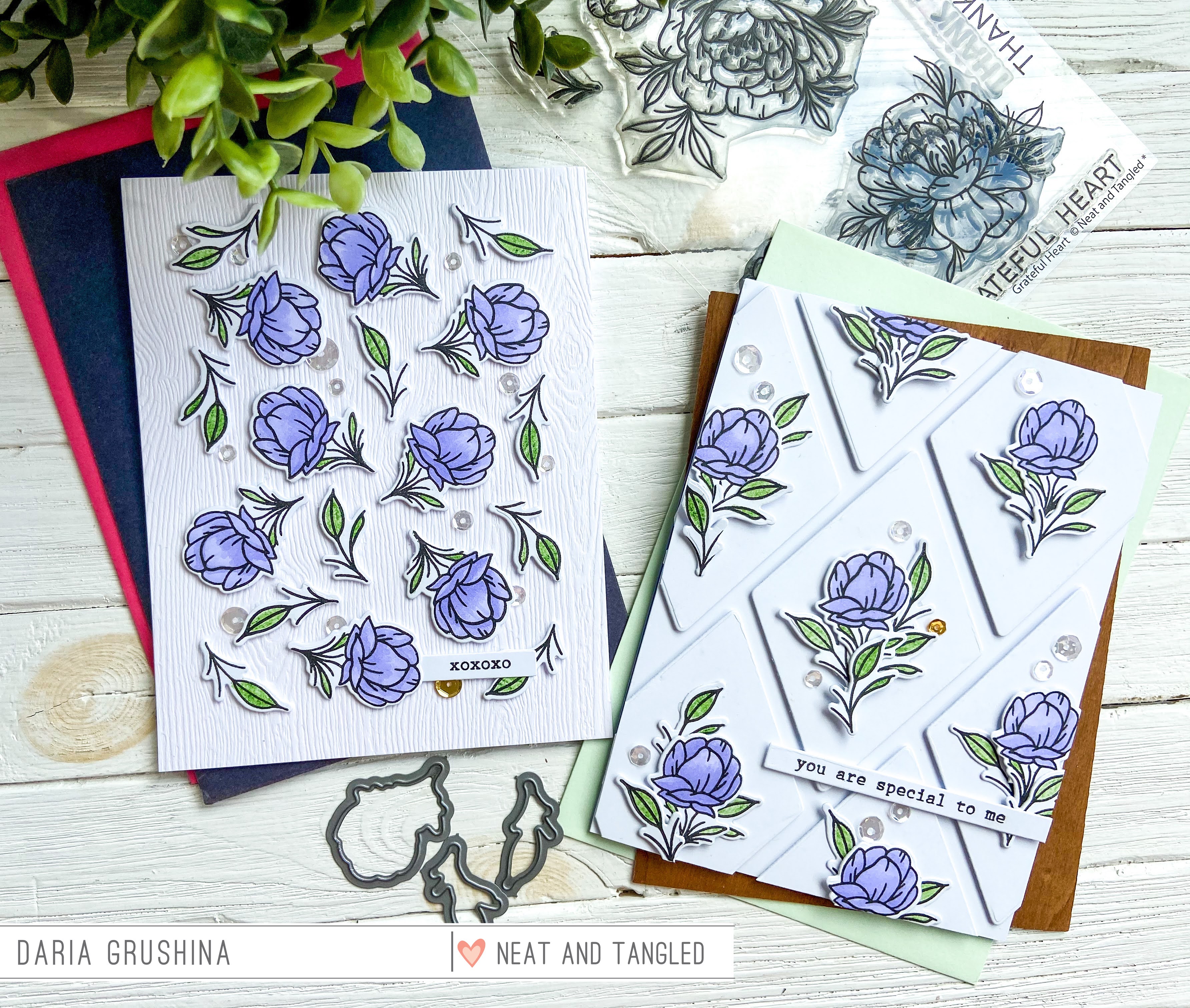 Diamond Pattern Card with Daria Grushina - Neat and Tangled