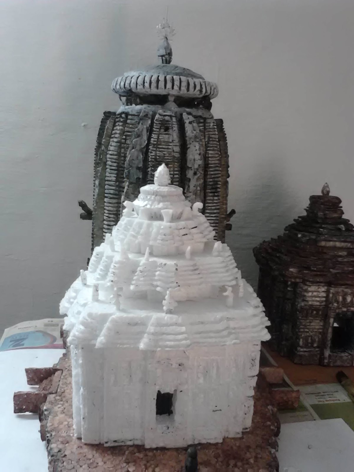 home made models: THERMOCOL SUN TEMPLE OF KONARK ODISHA INDIA