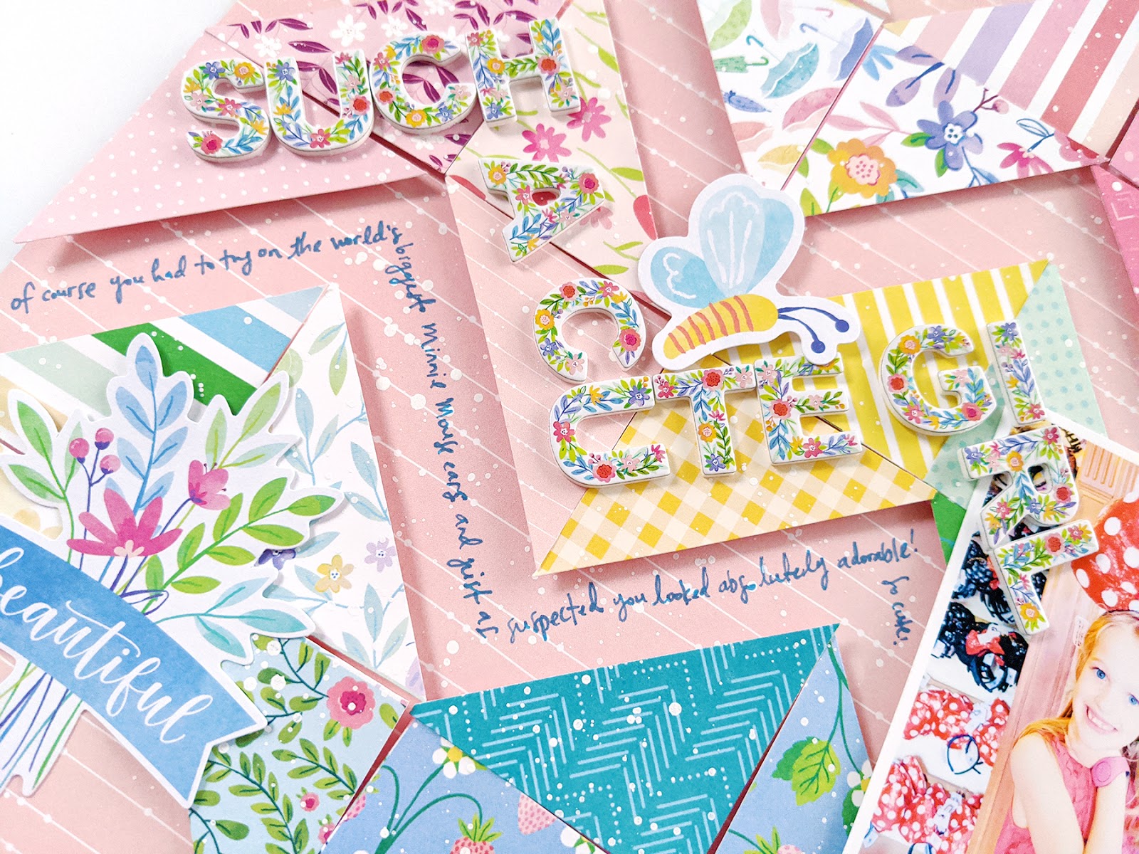 Such a Cute Girl Layout (Chevrons) | Paige Taylor Evans