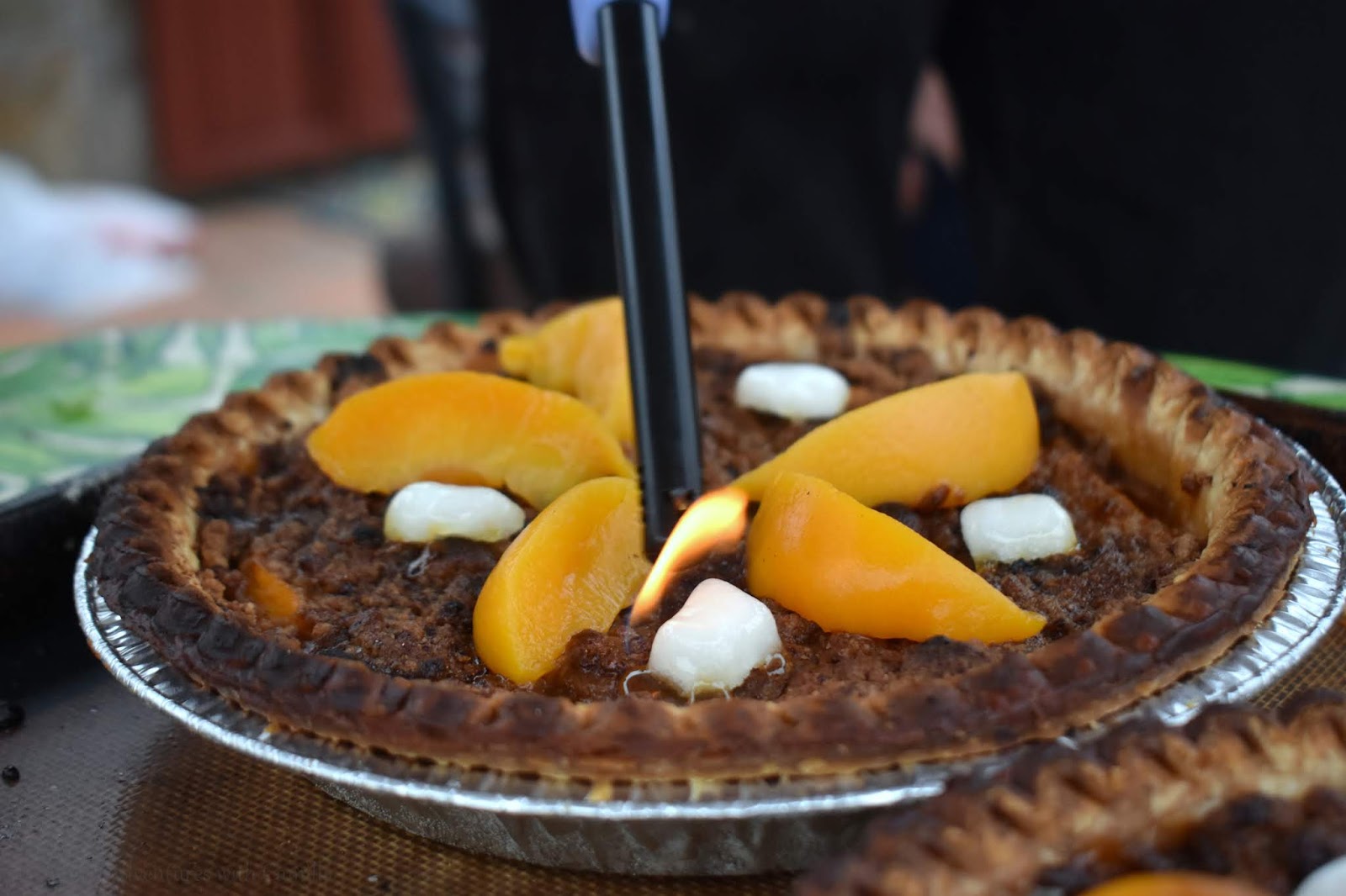 Flaming Peach Pie #6thAnnualPieathalon #EatPie