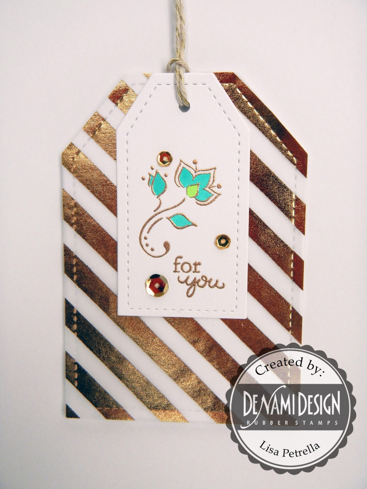 DeNami Design Blog: Glamorous Floral Gift Tags