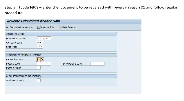 Process of Reversing The Cleared Document in SAP - CSI | DOP Core Solutions