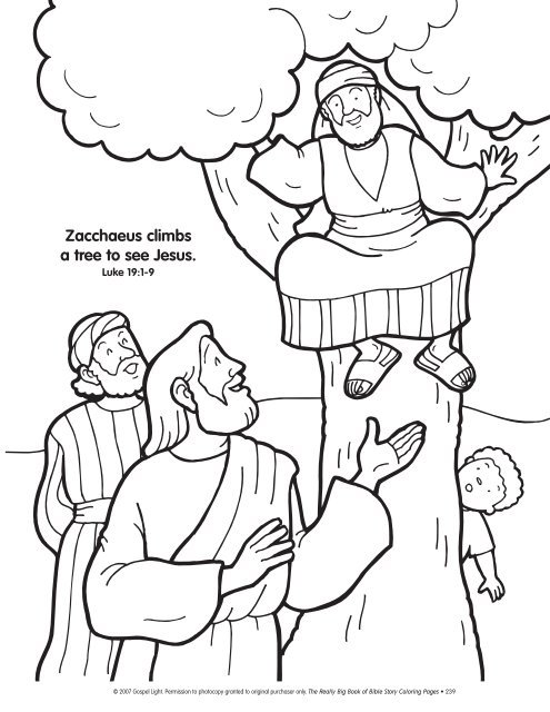 Jesus And Zacchaeus Coloring Page ~ Coloring Pages