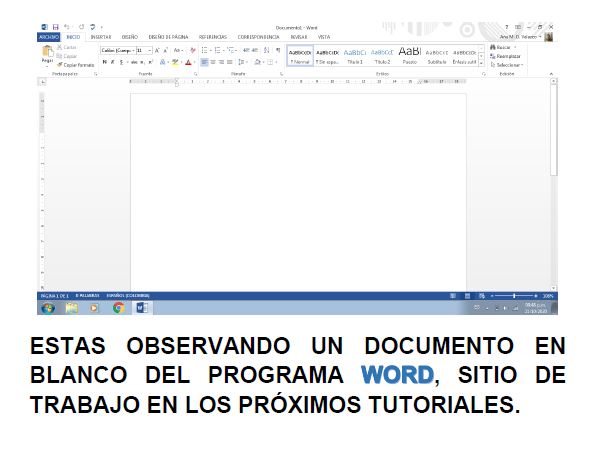 TUTORIAL BÁSICO DE OFFICE (WORD Y EXCEL) PARA ADULTOS MAYORES: 2020