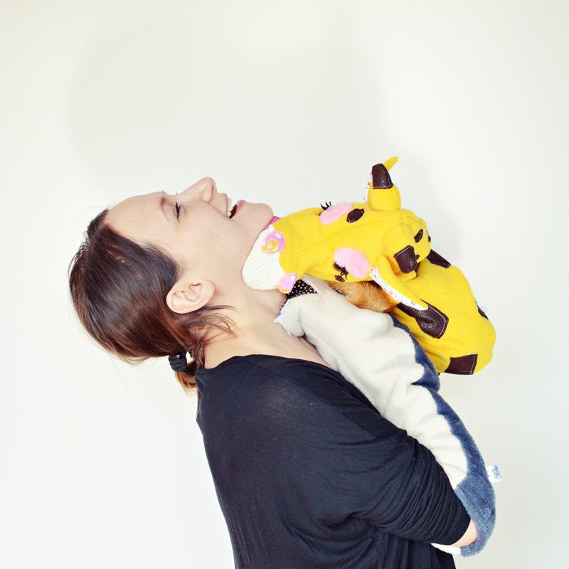 Żyrafa i Szakal - pacynki/ Giraffe and Jackal - puppets