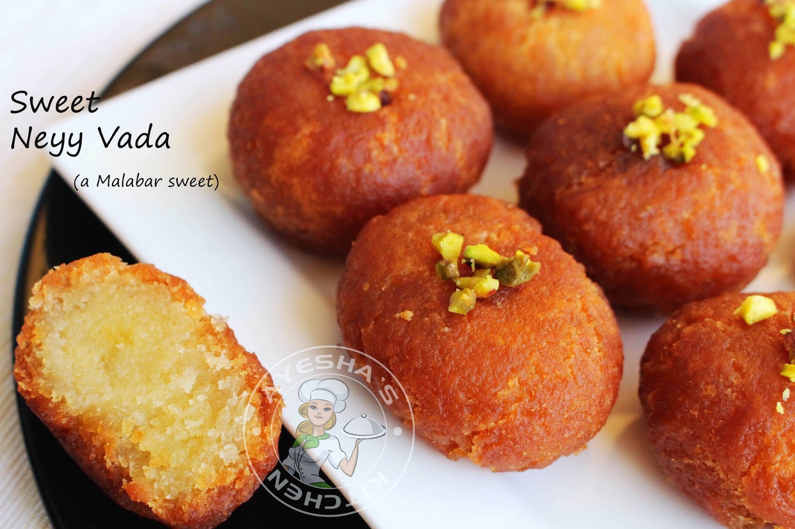 MALABAR NEY VADA RECIPE - INDIAN SWEETS / YUMMY DESSERTS