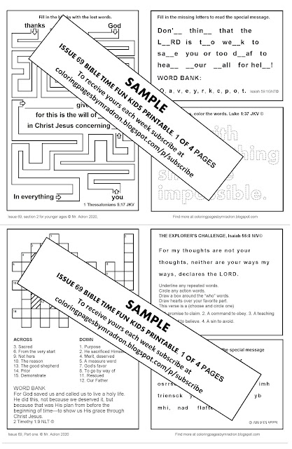 Coloring Pages for Kids by Mr. Adron: Free 1 Peter 3:15 Bible Verse ...