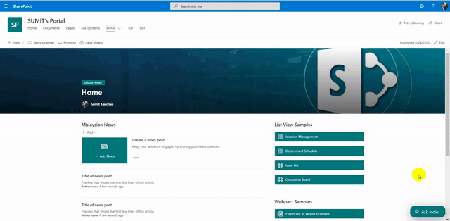 Spfx Chat Bot Using Sharepoint Framework Extension