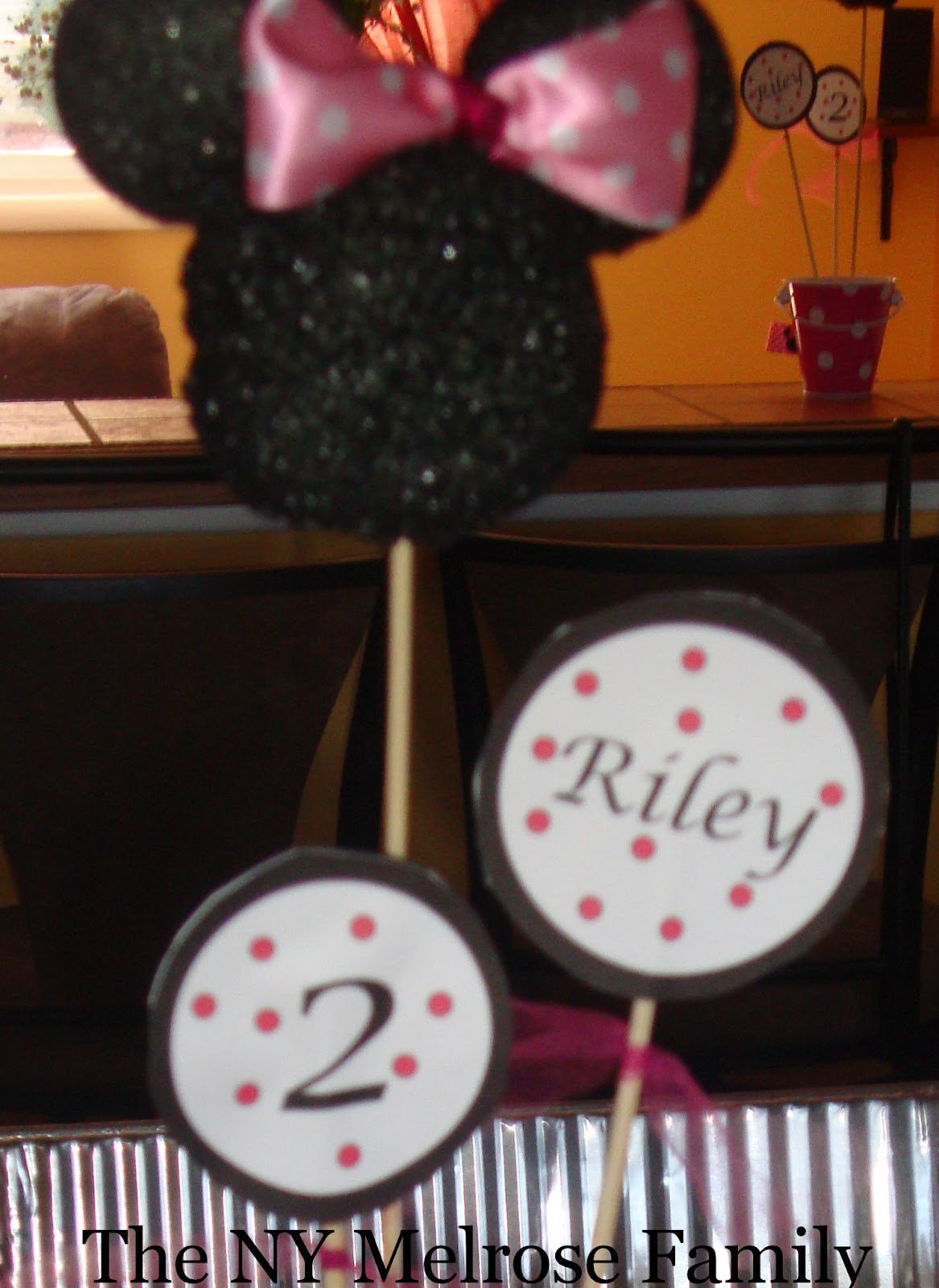 Minnie Mouse Centerpieces - The Melrose Family