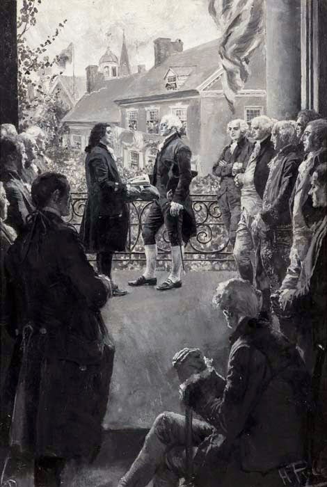 Howard Pyle: George Washington’s First Inauguration