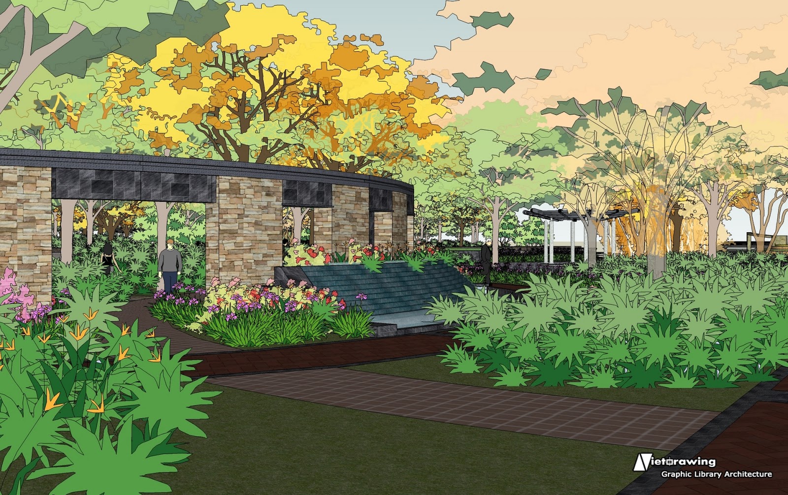 [SKETCHUP] LANDSCAPE MODEL 01 - ANARCHIVN