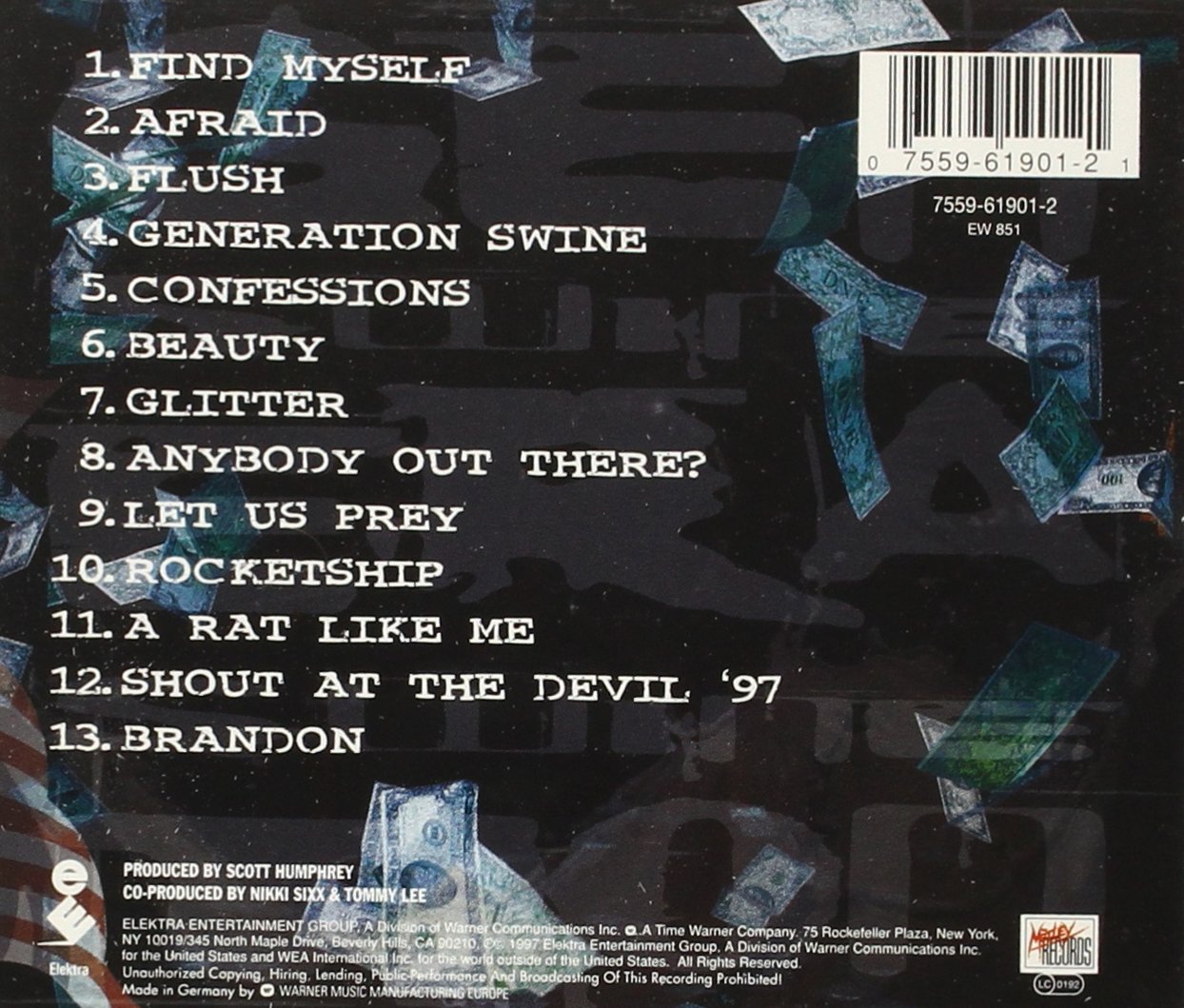 Classic Rock Covers Database: Motley Crue - Generation Swine (1997)