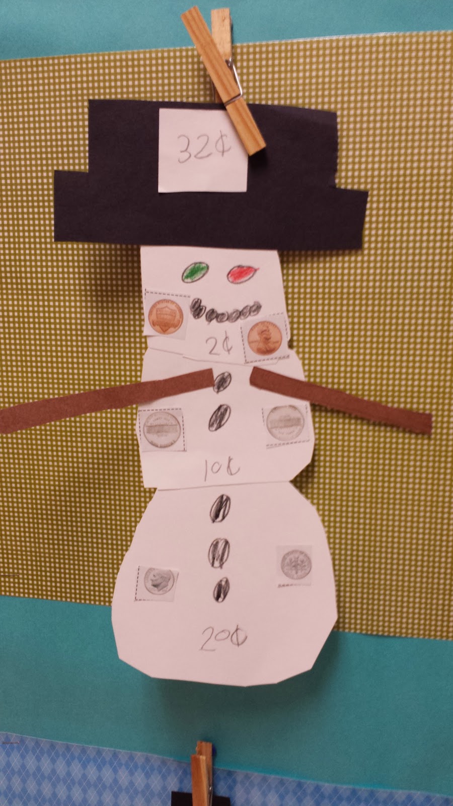 Little Lighthouse Learners: Coin Counting Snowman Craftivity