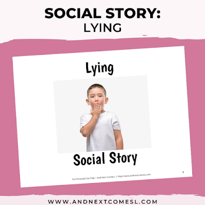 Free Social Stories About Lying & Telling the Truth | And Next Comes L ...