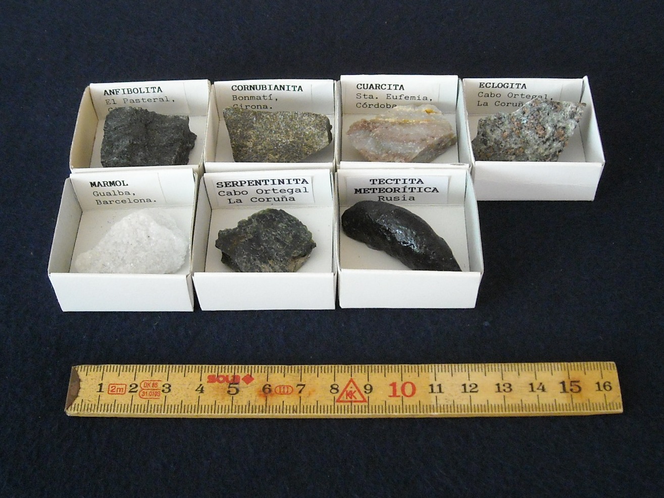 Humbert Sanz: Colección de rocas. Tipologías y clasificación