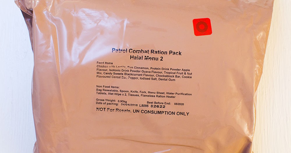 Women and Dreams: UN Patrol Combat Ration Pack: Halal Menu 2, Chicken ...